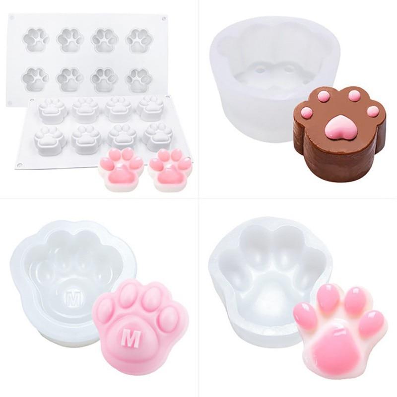 Buy Cartoon Cat Claw Silicone Mold For Cake Decorating Diy Home Baking ...