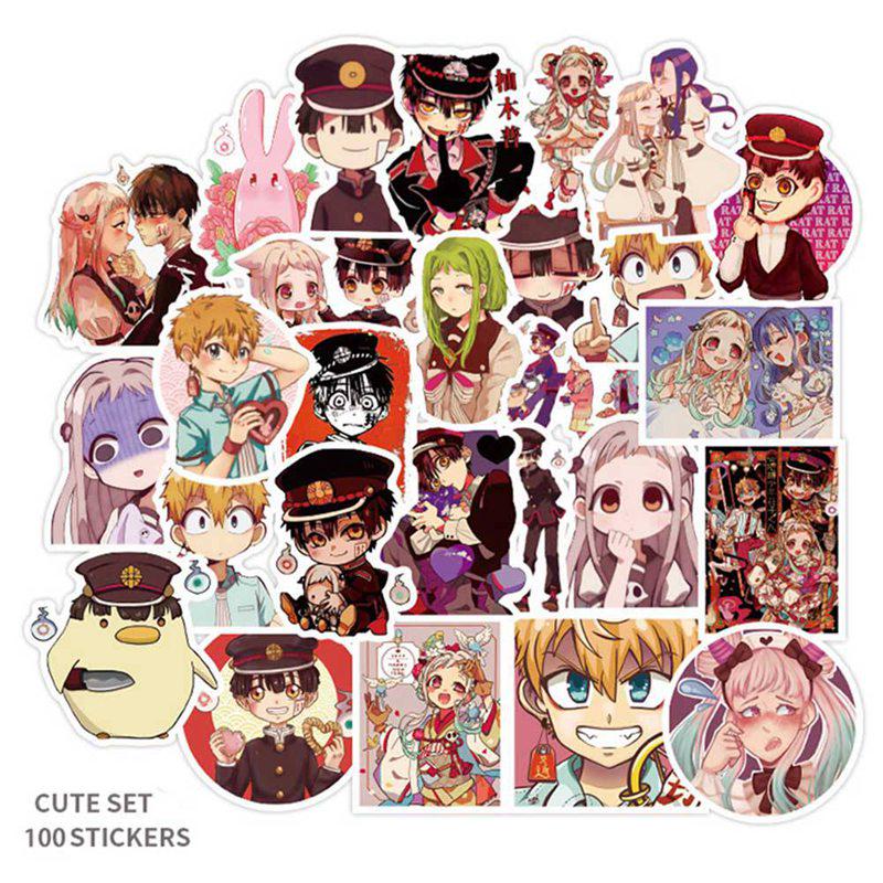 Buy 100pcs Toilet-Bound Hanako-kun Anime Sticker Cosplay Props PVC DIY ...