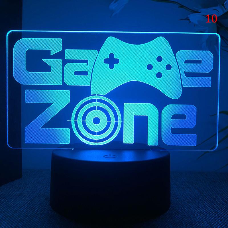 Buy Playroom 3D Night Light Playstation Icon Sensor Desk Lamp ...