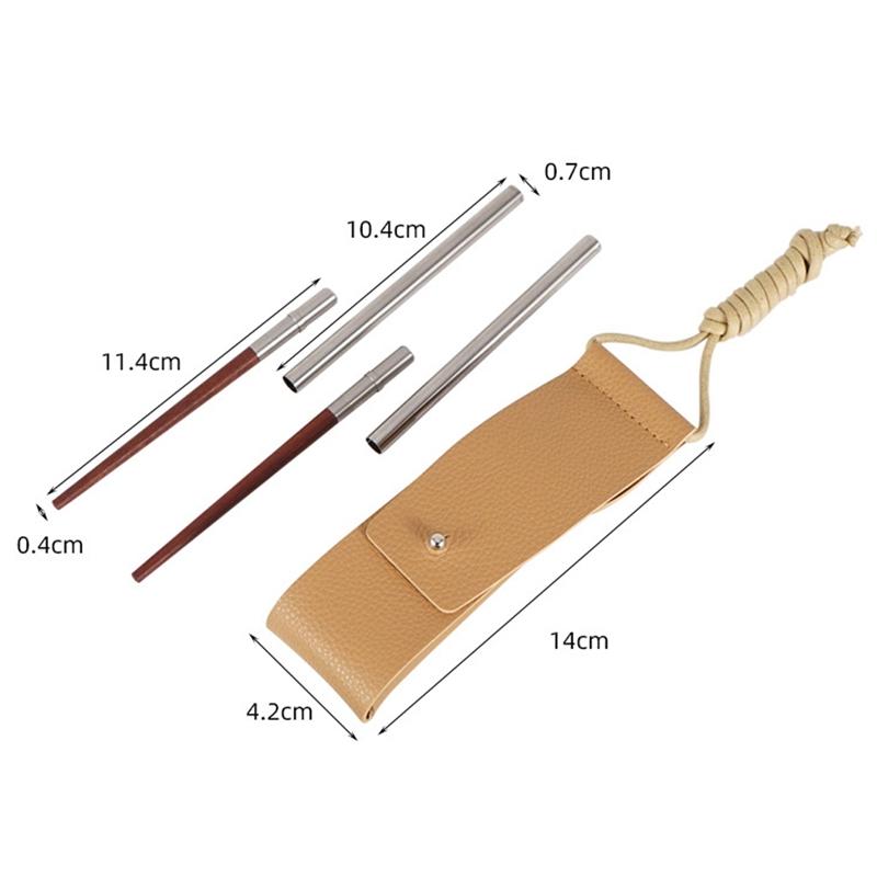 Buy Outdoor Camping Portable Folding Chopsticks BBQ Picnic Tableware ...