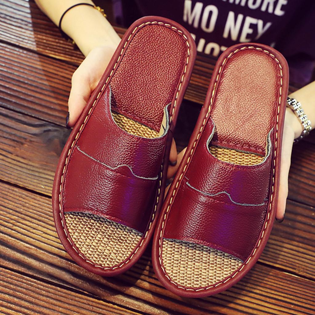 Cheap Summer Women Home Household Sandals Retro OPen Toe Slippers ...