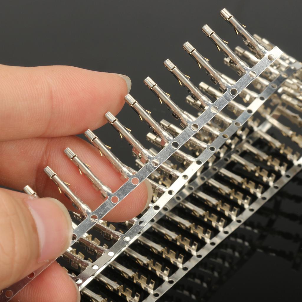 500Pcs Female Teminal Pin ATX EPS PCI-E Gold Plated Crimp Connector ...