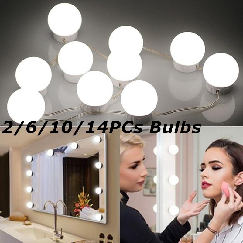 Buy Make Up Mirror Lights LED Kit Bulbs Wall Vanity Light Dimmable ...