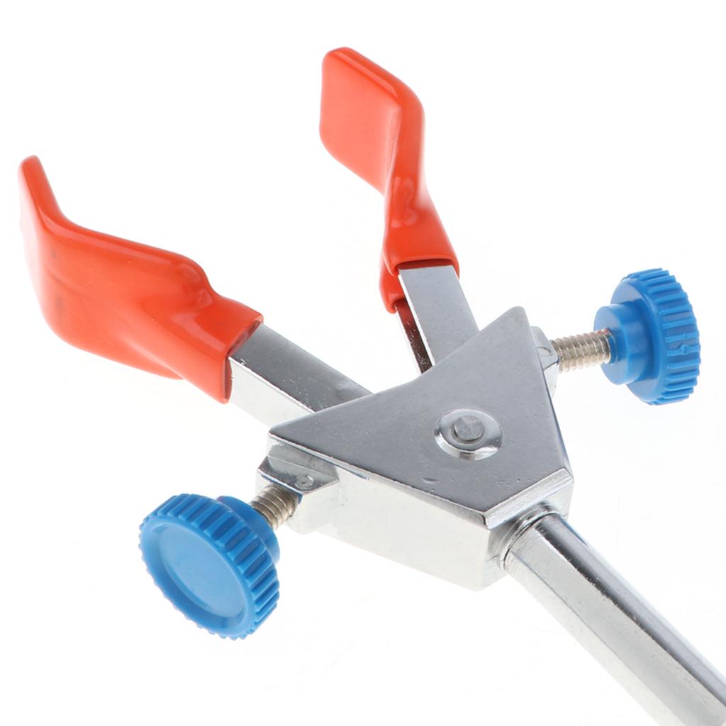 Buy Two Finger Dual Adjustment Clamp Skidproof Rubber Coated Jaws Lab ...