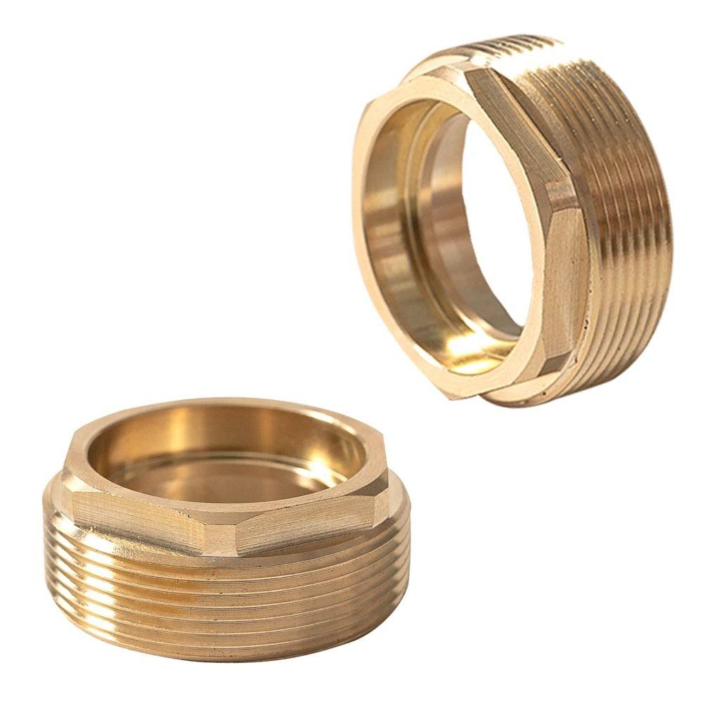 Buy 2 Pcs Brass Retainer Nut Gold Faucet Washers Hardware Cartridge ...