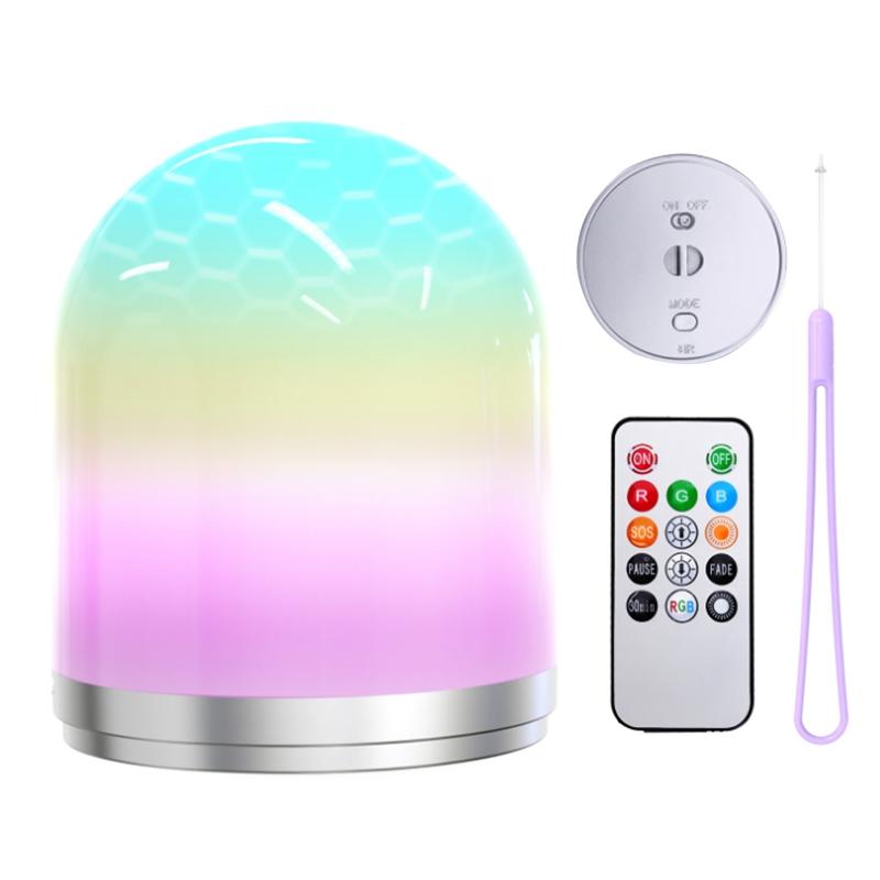 Remote Control Night Light Rgb Colorful Atmosphere Night Light Usb ...