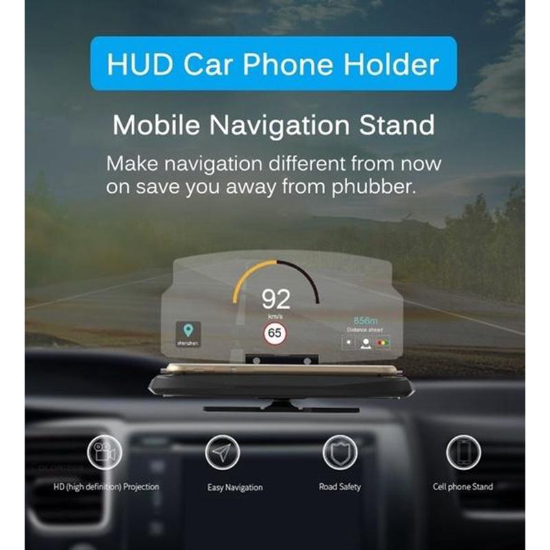 Buy Universal Mobile GPS Navigation Bracket HUD Head Up Display for ...