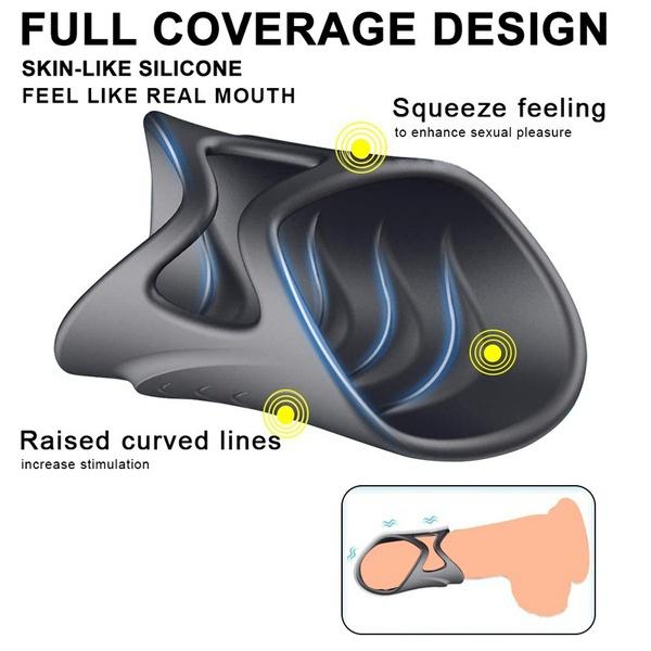 Buy LESHER Men Vibrator Penis Trainer Massager Male Masturbator Delay ...