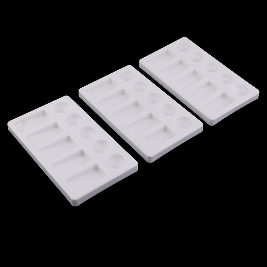 Buy 3 Pieces Watercolor Mixing Tray Palette For Gouache Oil Acrylic ...