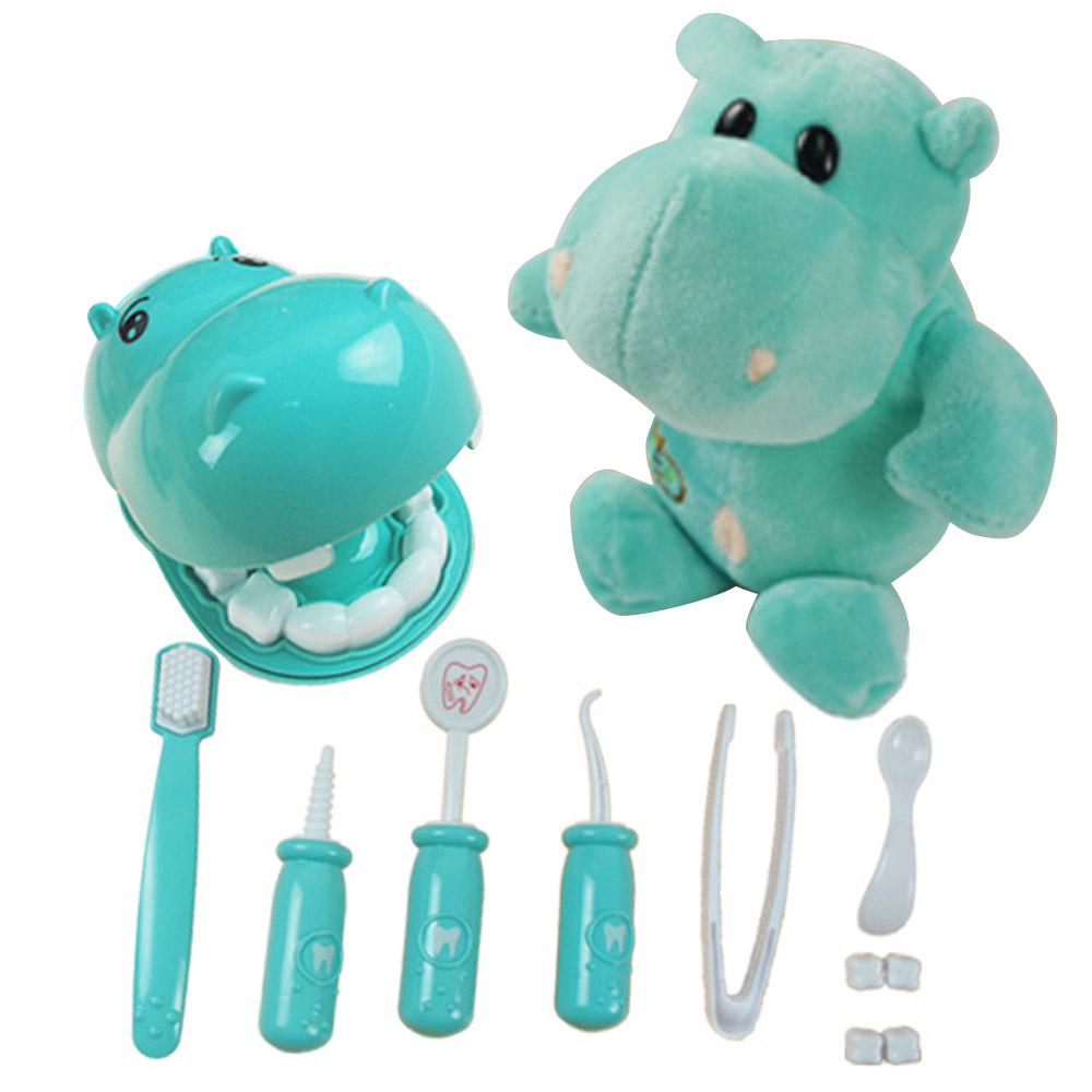 Buy 9 Pcs Kids Pretend Play Dentist Toys Set Children Role Play ...