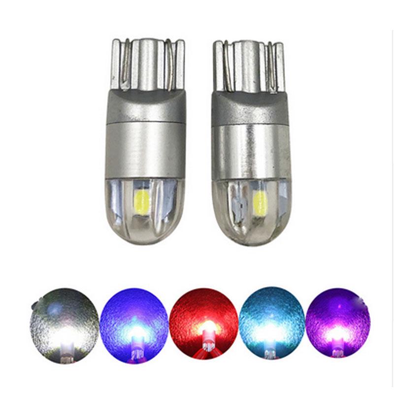 2 Pcs T10 LED SMD 3030 Car Light 168 194 Turn Signal License Plate Light Luggage Light Reading ...