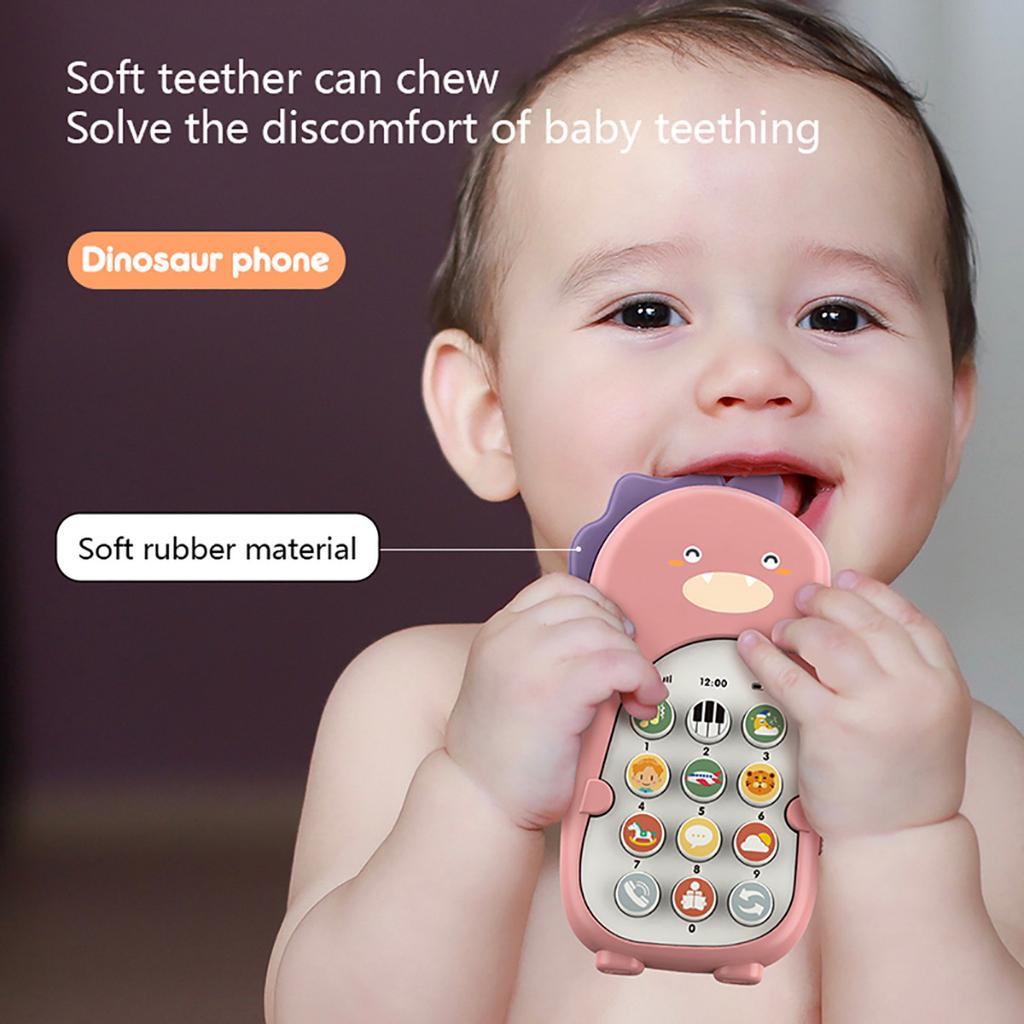 Buy Kids Phone Toy With Music And Vibration Bilingual For Baby Early ...