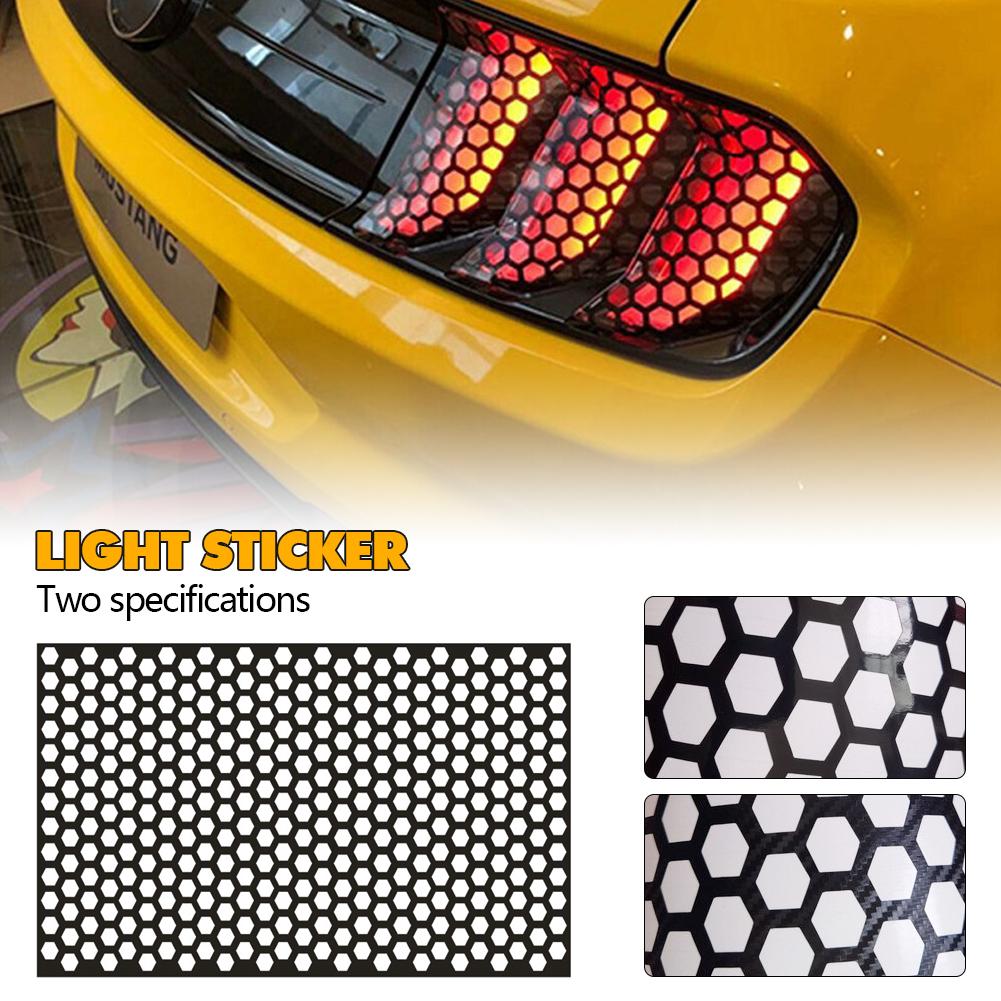 Universal Car Tail Light Sticker Rear Warning Taillight Film Reflective ...