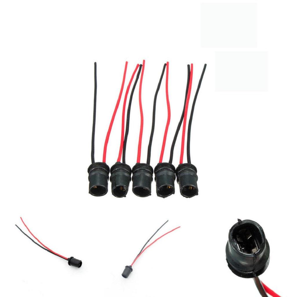 Buy 5pieces T10 W5W Wedge Light Bulb Socket Connector Holder For Auto ...