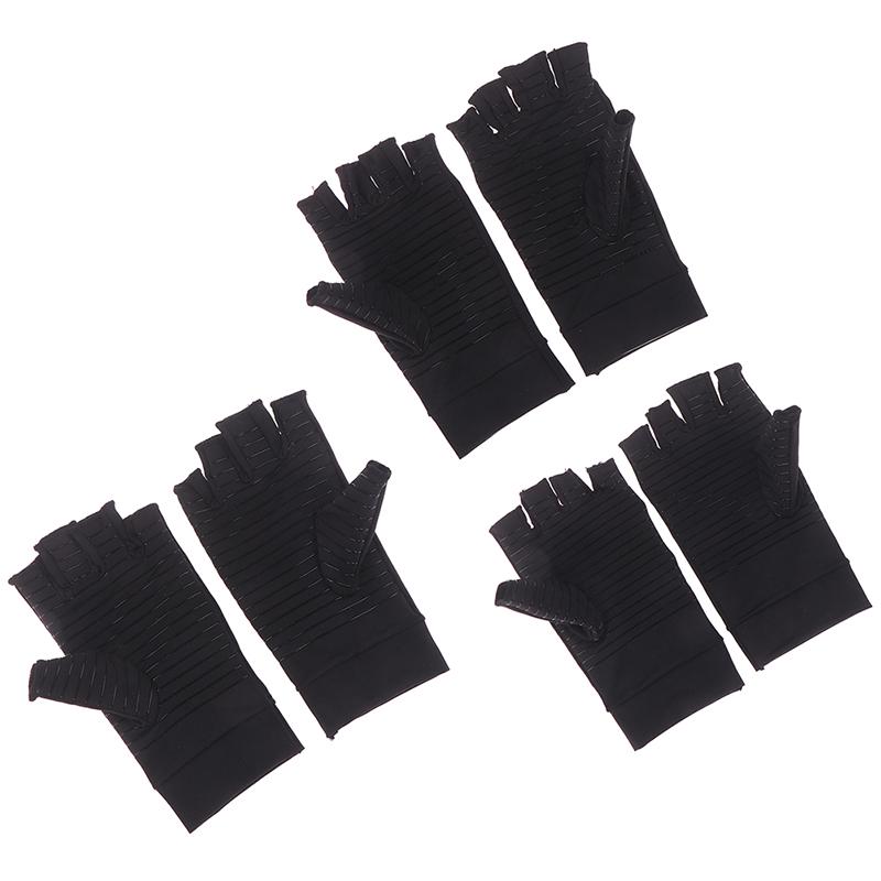 Copper Fiber Pressure Non-Slip Half Knuckle Training Gloves uygun ...