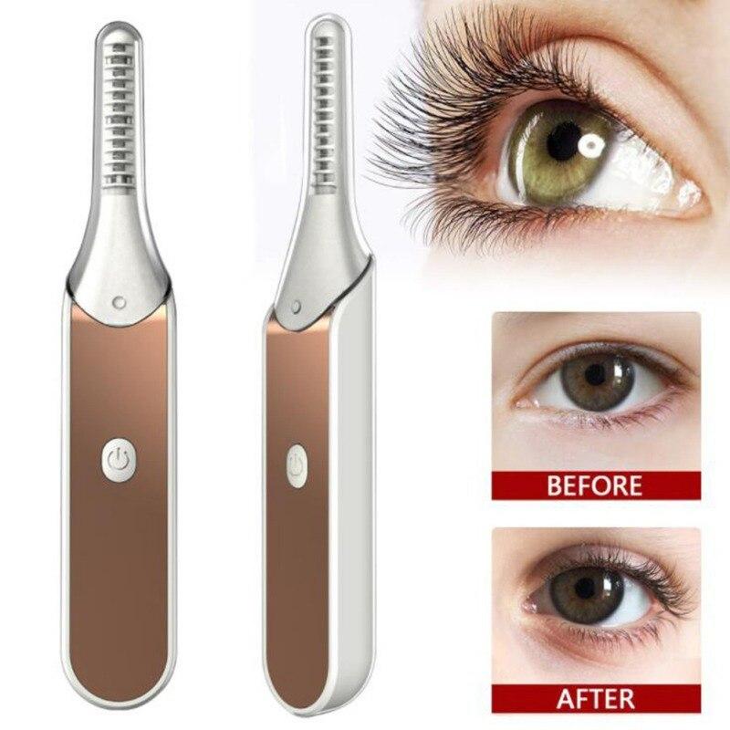 Buy Heated Eyelash Curler Electric Eyelash Brush Lash USB Rechargeable ...