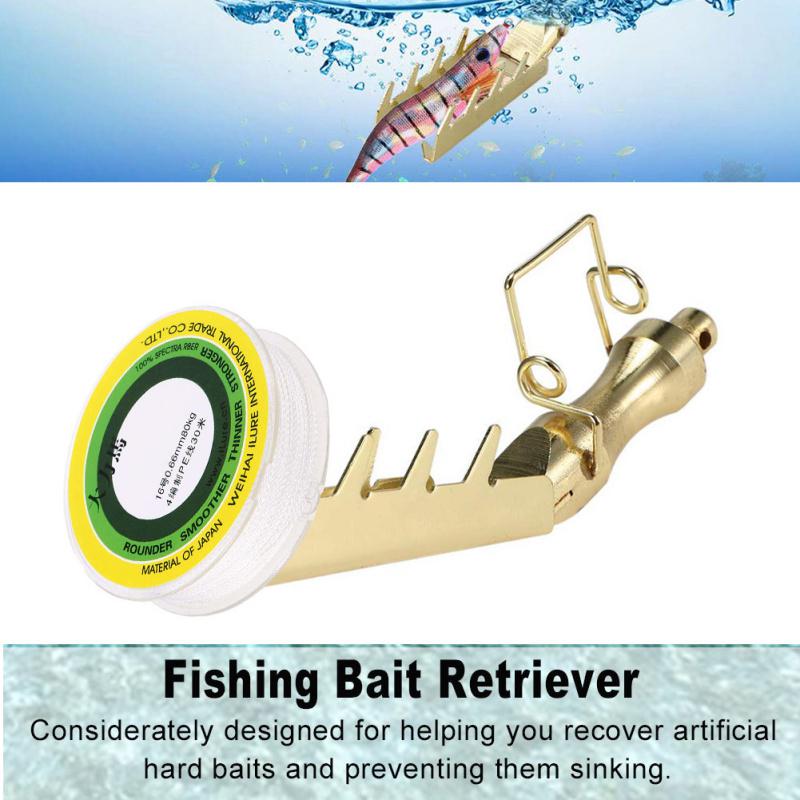 Buy Stainless Steel Hard Bait Retriever Bait Rescue Lure Saver With 30m ...