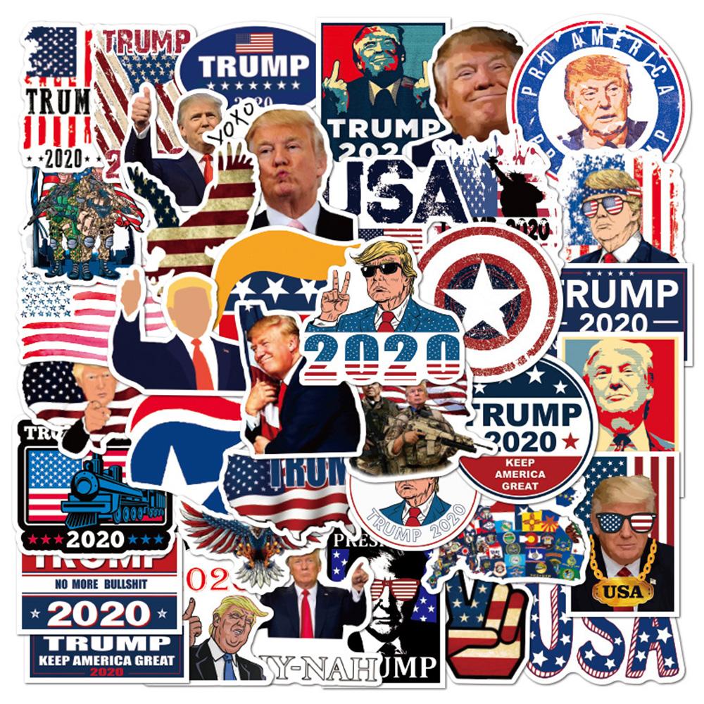 Buy 50pcs President Trump Stickers Sticker Set Bottles Skateboard ...