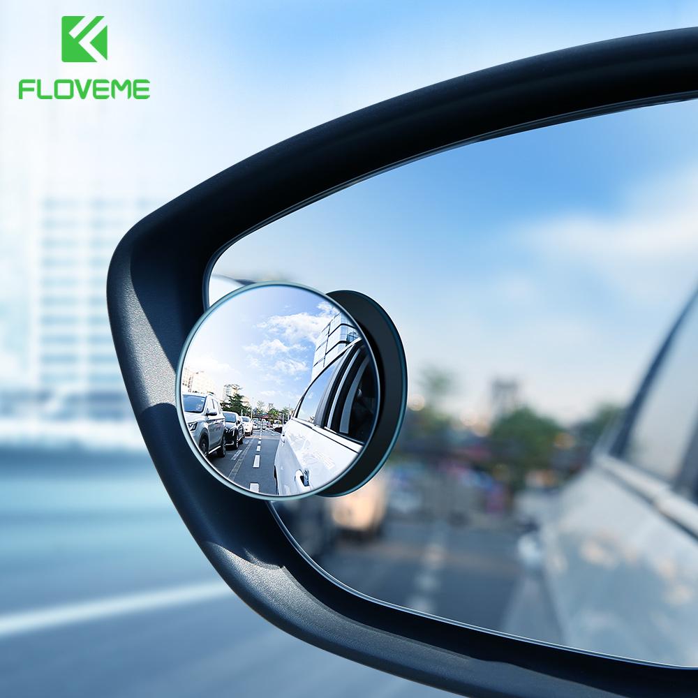 Buy 360 Rotation Car Wide Angle Mirror Waterproof Round Mirror Blind ...