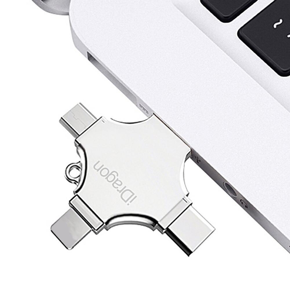 Buy iDragon U010 USB Flash Drive 4 In 1 Pendrive OTG U Disk for PC ...