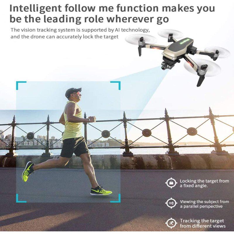 Buy X1 PRO GPS Folding Drone 4k 120 ° Wide Angle WiFi FPV HD Camera ...