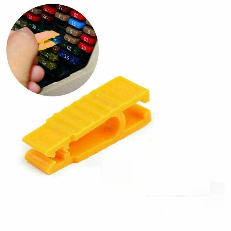 Fuse Puller Remover Short 30mm Yellow Car Bike Automotive Mini Micro ...