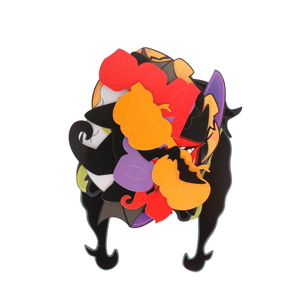 Buy 24pcs Bar Party Halloween Terror Mask DIY Photo Booth Props On A ...