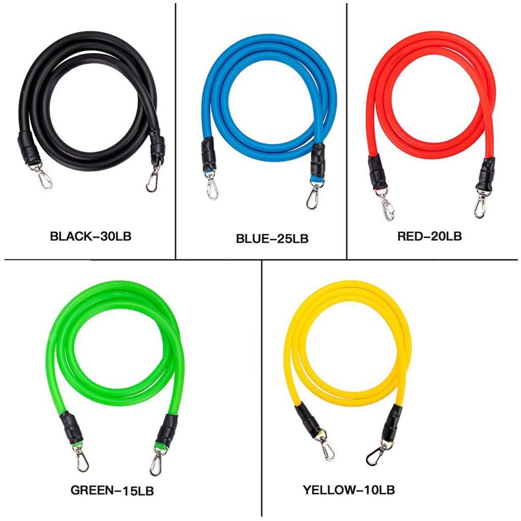 Buy 11PCS 10-30 Lbs Resistance Bands Training Exercise Yoga Tubes Pull ...