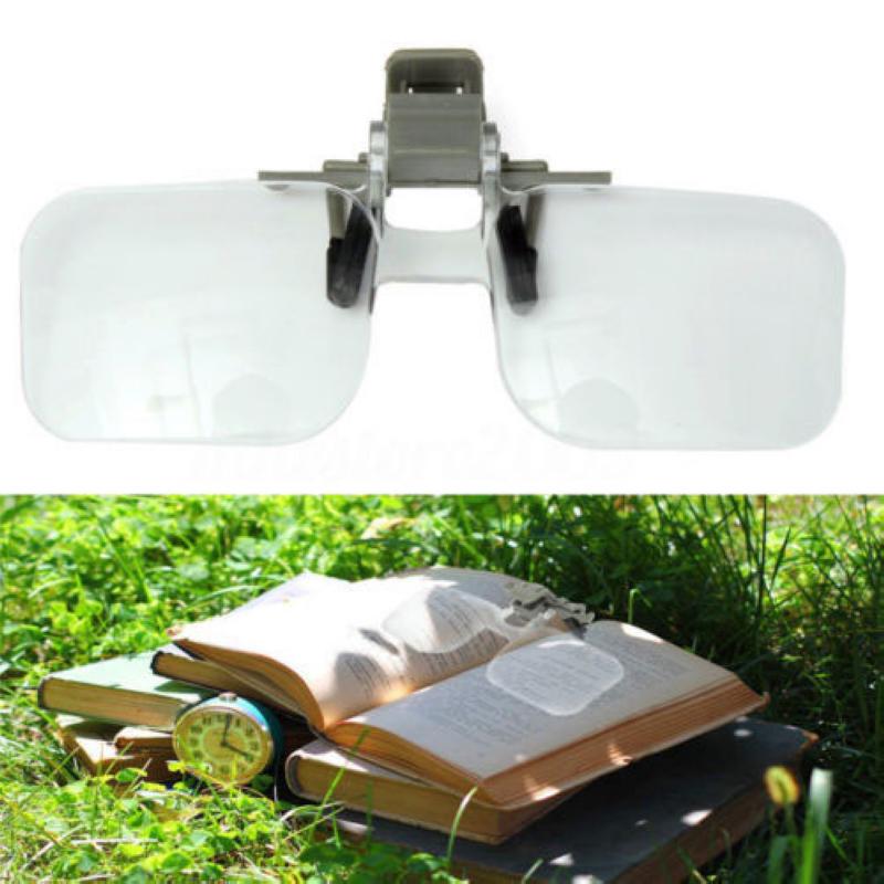 Buy Dagu Acrylic Lenses Eyeglass Clip On Loupe Folding Magnifying ...