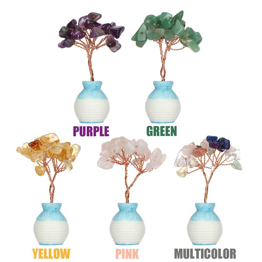 Cheap Desk Ornament Mineral Stone Amethyst Citrine Crystal T ree ...