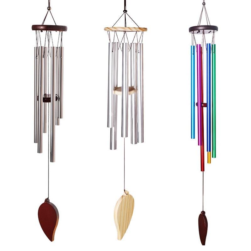 2020 New 3 Types 1PC Wind Chimes Six Color Metal Tube Long Wind Chimes ...