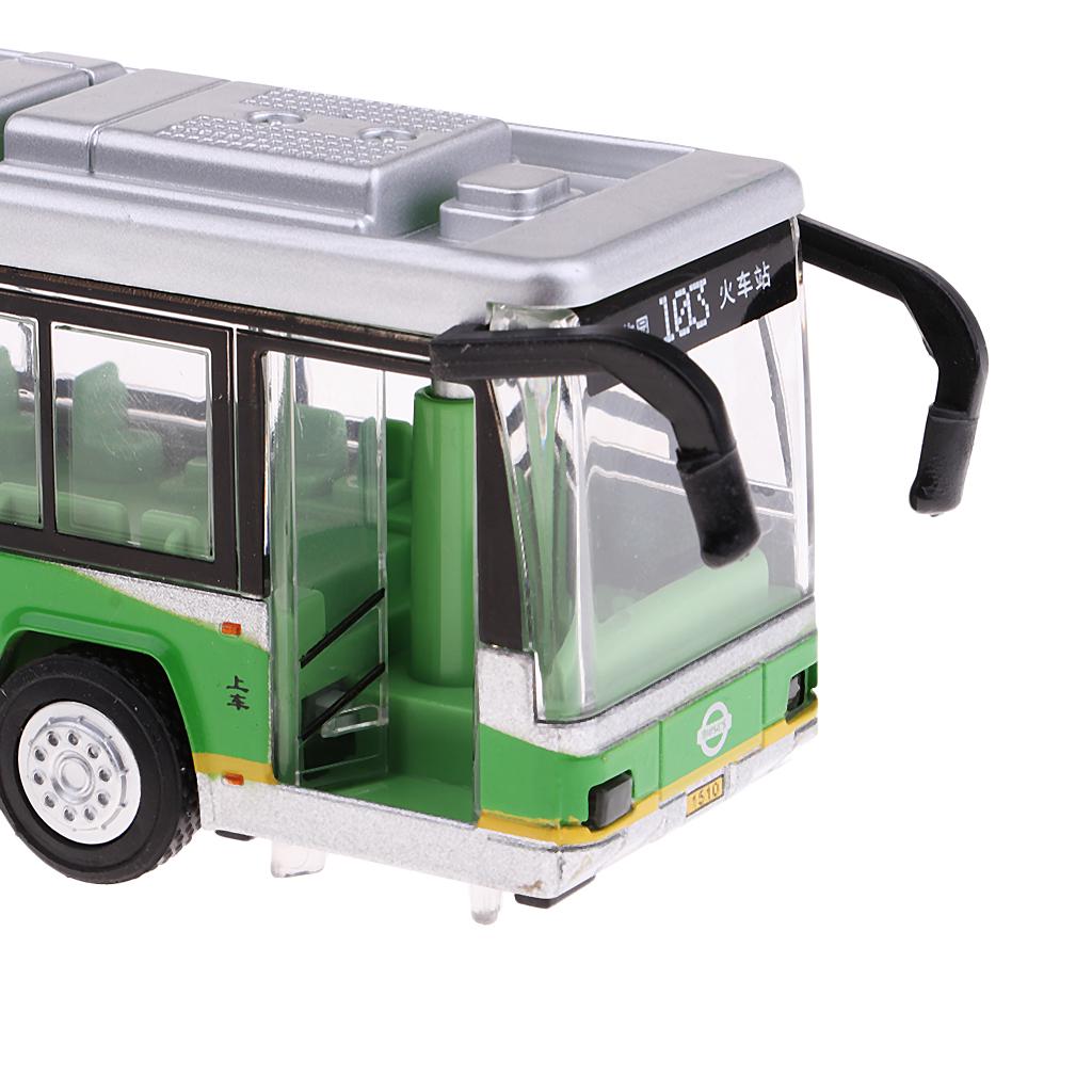 Buy 1:32th Diecast Alloy Tram Bus Model Toy Pull Back Flashing Light ...