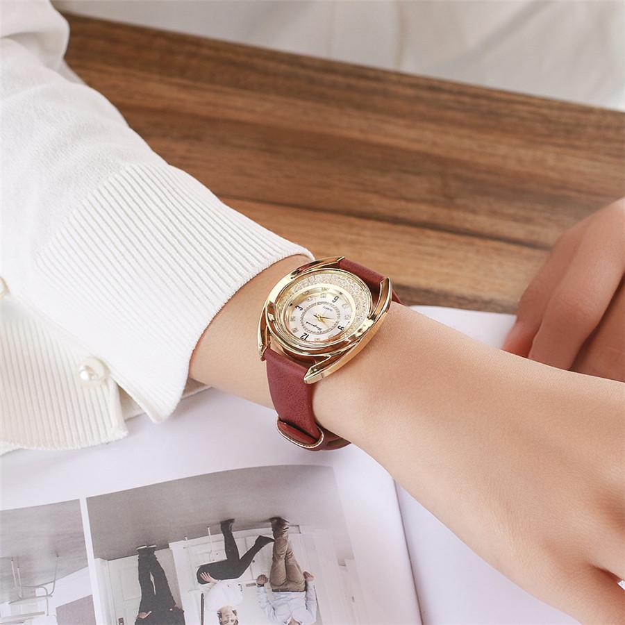 Buy Women Stainless Steel Wrist Leather Band Watch at affordable prices ...