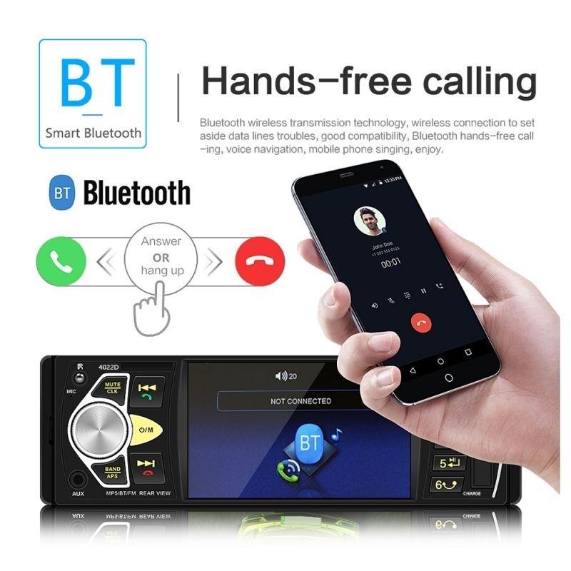 Car MP5 Player Bluetooth Car Radio Audio Stereo with Steering Wheel ...