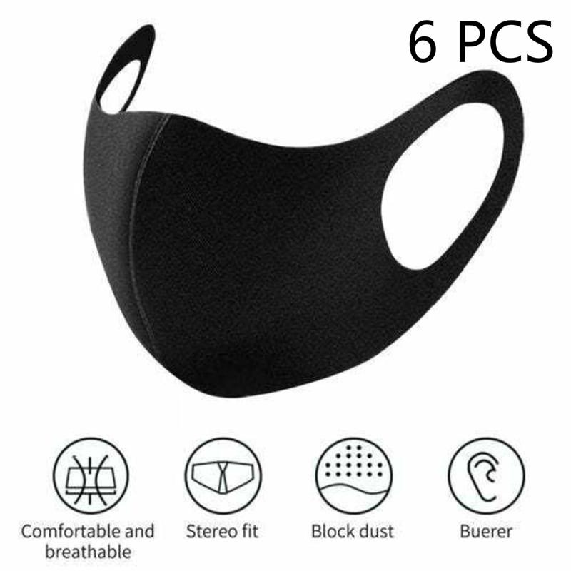 Buy 6Pcs/Set PM2.5 Mask Respirator Dustproof Anti-bacterial Anti Dust ...