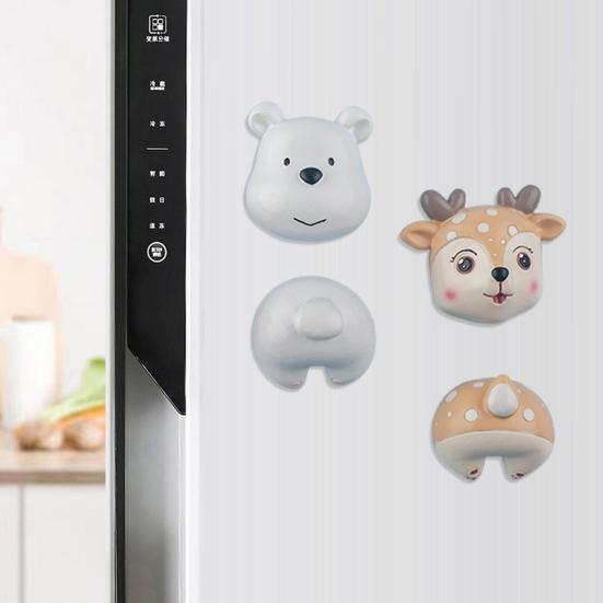 2Pcs Creative Three-dimensional Decorative Fridge Stickers Cartoon ...