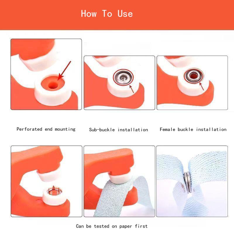Clothes Button Installation Tool Clothes Fastener Fixer for Home Use No ...