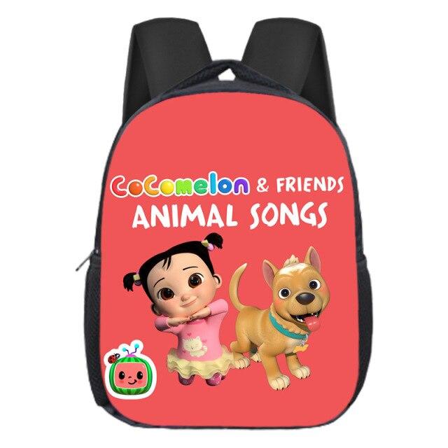 Buy Cocomelon Backpack for Kids Kindergarten School Bags Children ...