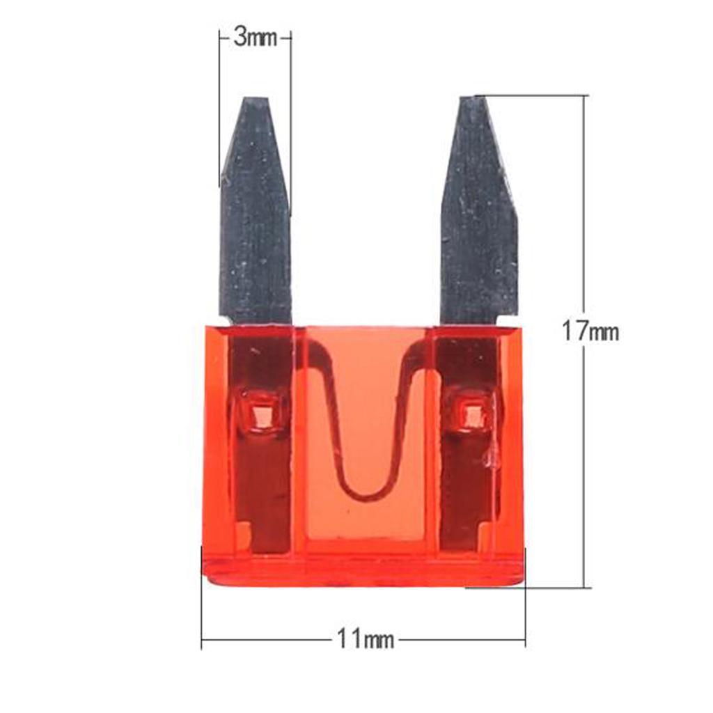 Satın alın 10 Pieces Univerial Mini 10A Blade Fuses Red for Car Truck ...