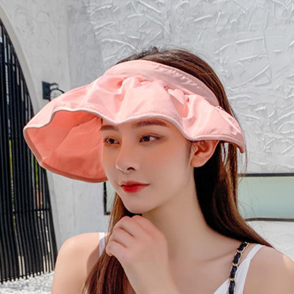 Buy Women Foldable Sun Hat Wide Large Beach Hats Shell Hat Beach UV ...