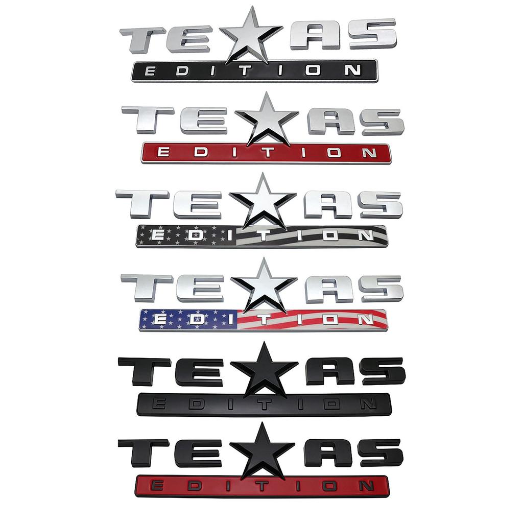 Buy Texas Badge Car Tail Stickers, 3D Design Anti-Ultraviolet Texas ...
