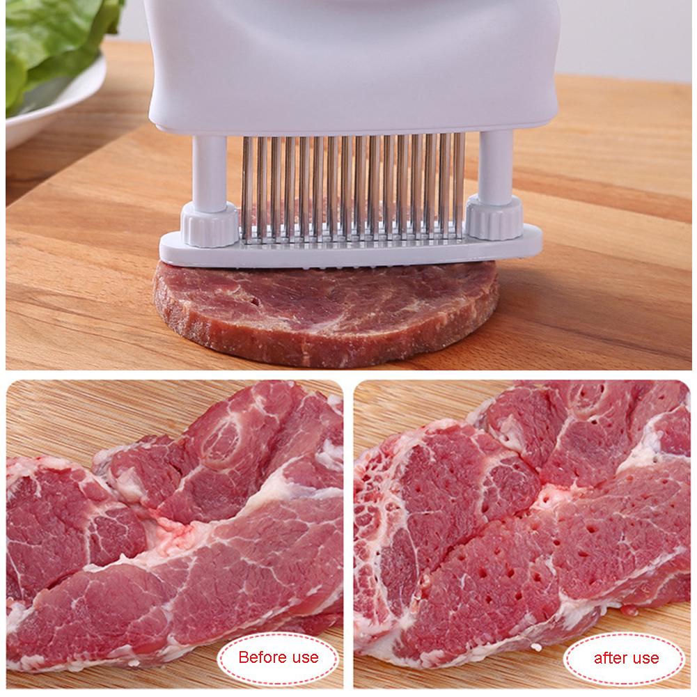 Buy 48-Blade Meat Tenderizer Stainless Steel Sharp Needle Blade Meat ...