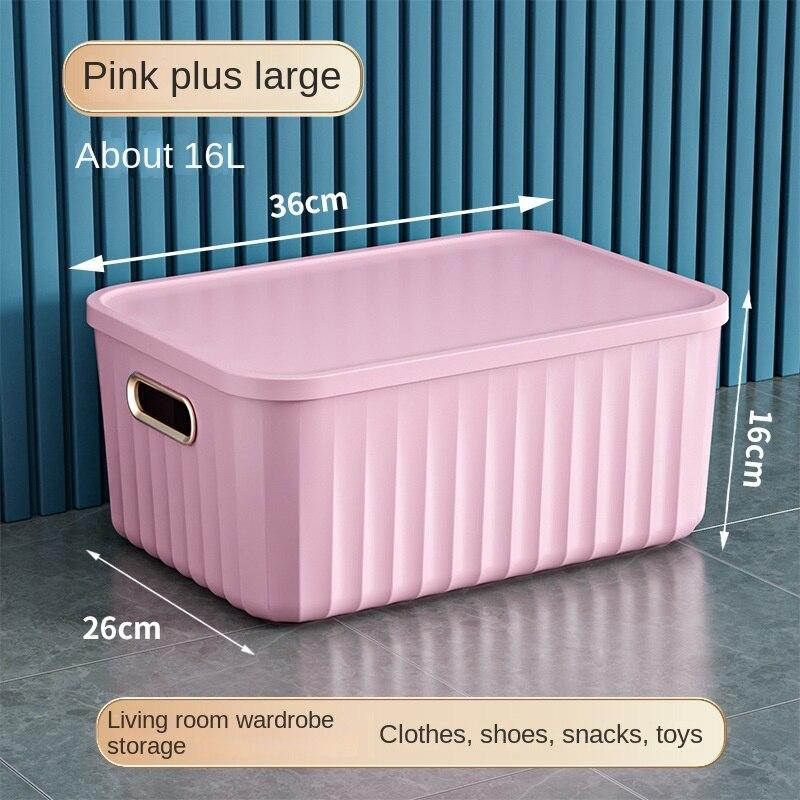 Buy Thickened Storage Box with Lid, Ideal for Clothes, Snacks and ...