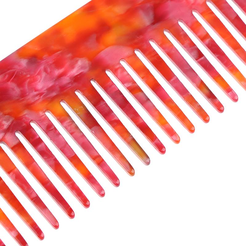 Buy 1Pcs Women Leopard Acetate Hair Comb Geometric Hanging Hairdressing ...