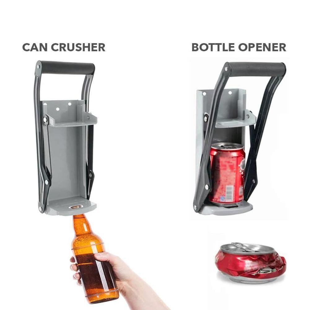 Buy 12oz Stainless Steel Canister Can Crusher Wine Opener Heavy ...