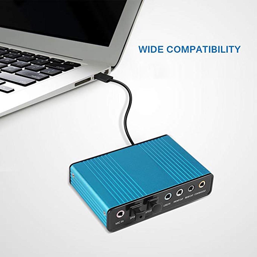 Buy USS 6 Channel External Sound Card 5.1/7.1 Optical S/PDIF Audio ...