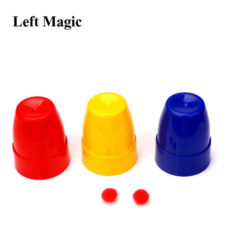 Buy 1 Set Magic Three Cups And Balls Magic Tricks Many Size Close Up ...