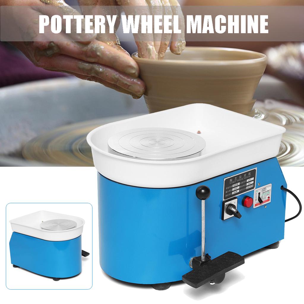 250W 110V Electric Pottery Wheel Ceramic Machine Pedal Work Clay Art ...