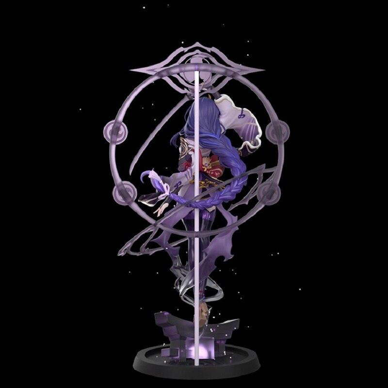 Buy 25cm Raiden Shogun Anime Genshin Impact Action Figure Pvc Action ...