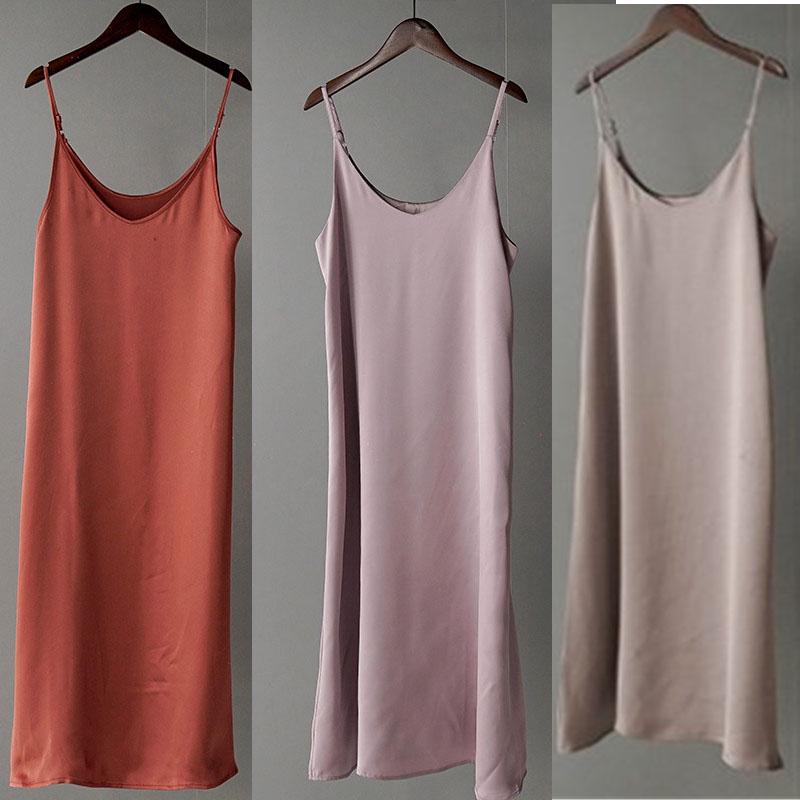 Buy Silk Dress Shiny Elegant Sundress Stylish Summer Ladies Beautiful ...